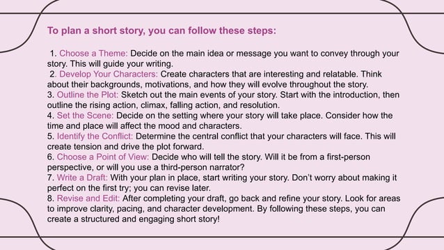 english project short story. short story | PPTX