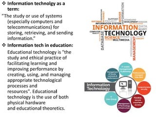 Information technology in education. | PPTX