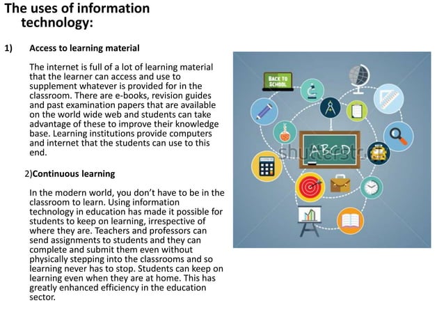 Information technology in education. | PPTX | Education industry ...