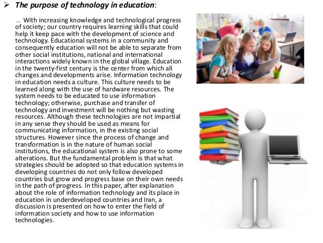 Information technology in education.