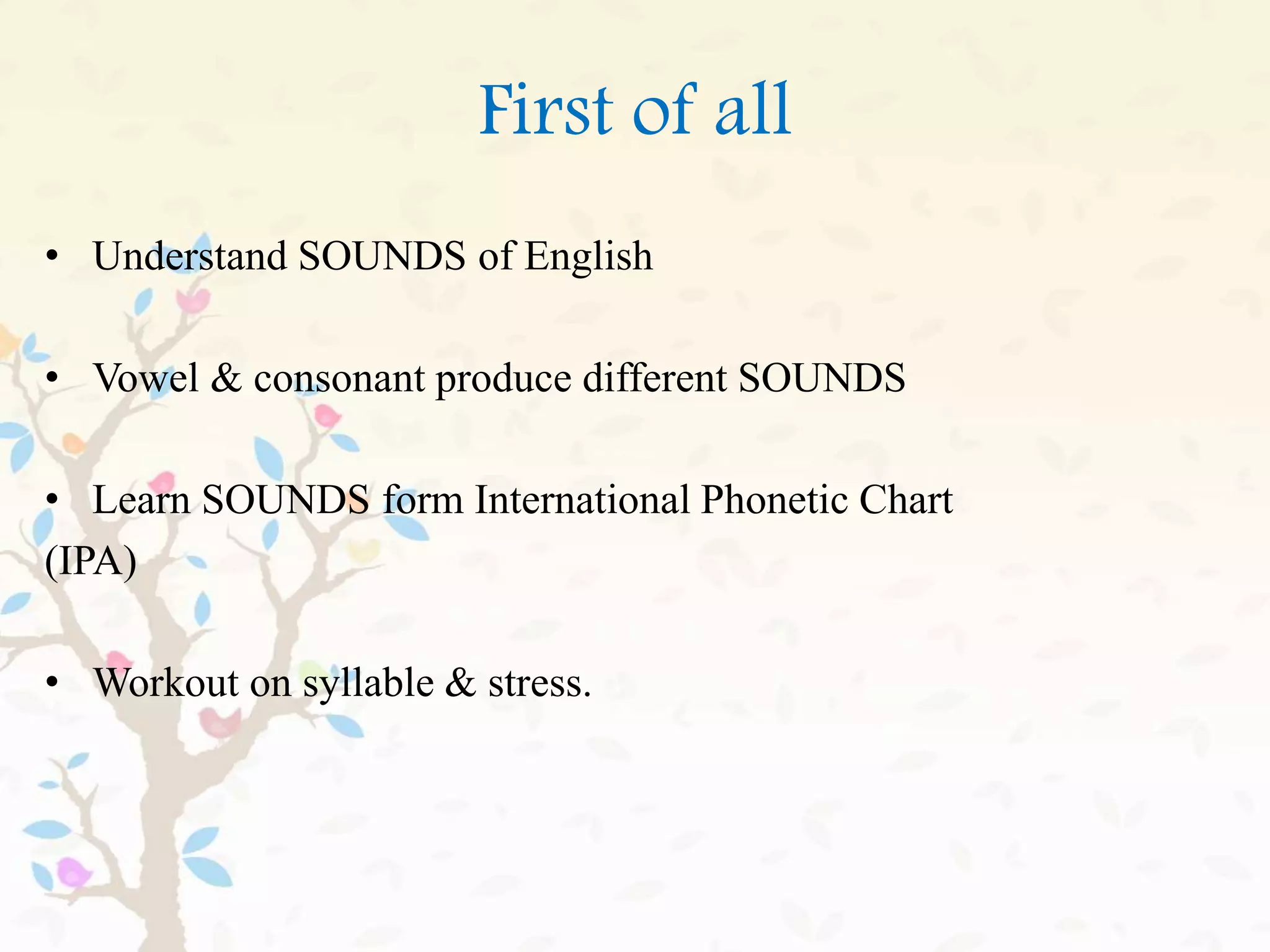 English pronunciation Tips | PPTX