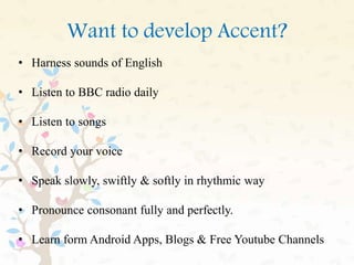 English pronunciation Tips | PPTX