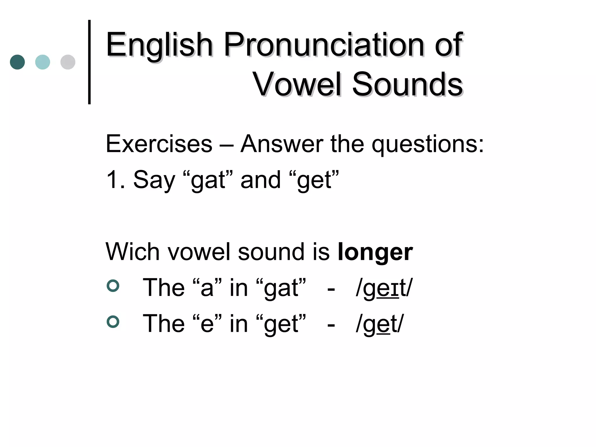 English pronunciation | PPT