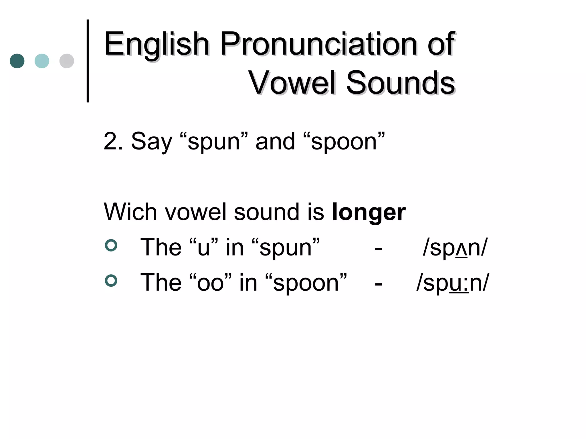 English pronunciation | PPT