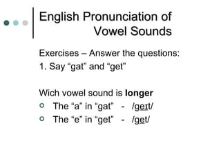 English pronunciation | PPT