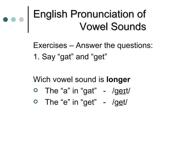 English pronunciation | PPT