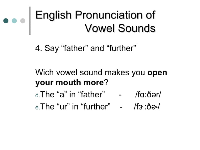 English pronunciation | PPT
