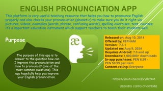 ENGLISH PRONUNCIATION APLICACION DIGITAL | PPTX