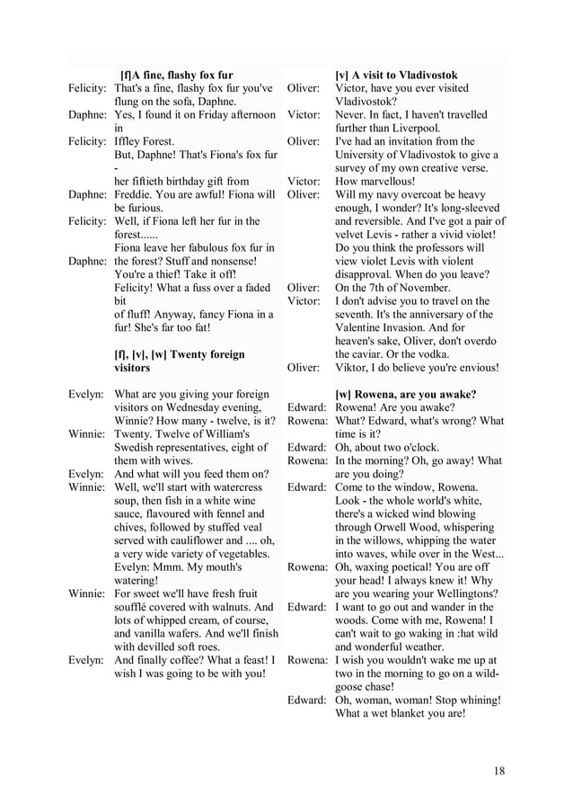 English pronunciation exercises | PDF