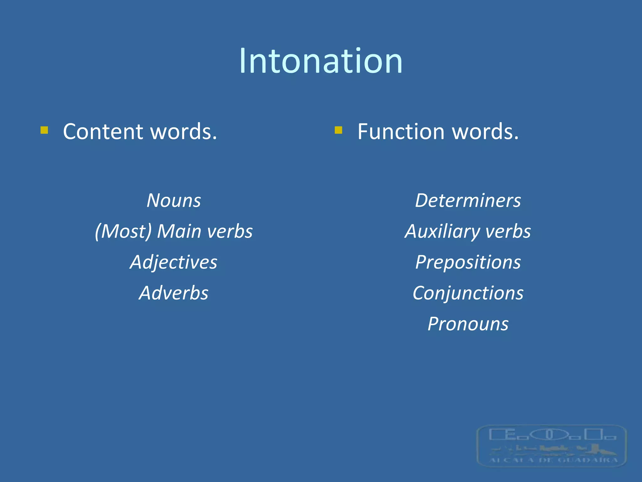 English pronunciation, intonation and stress | PPT