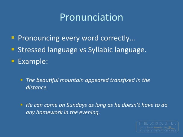 English pronunciation, intonation and stress | PPT