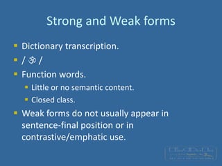 English pronunciation, intonation and stress | PPT