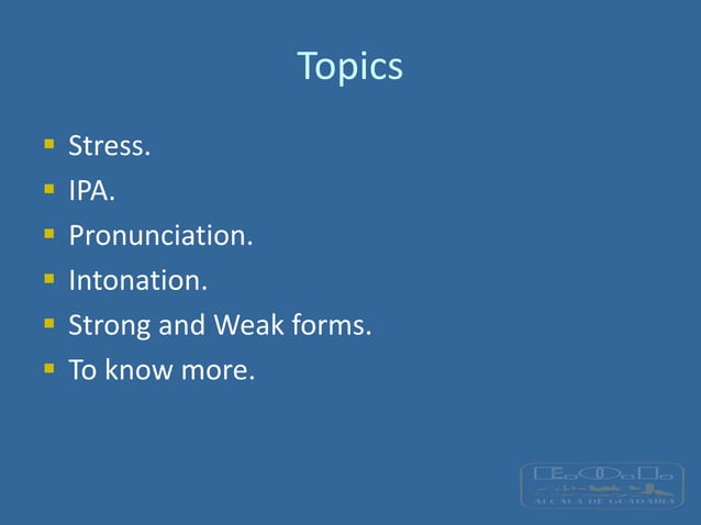 English pronunciation, intonation and stress | PPT