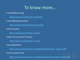 English pronunciation, intonation and stress | PPT