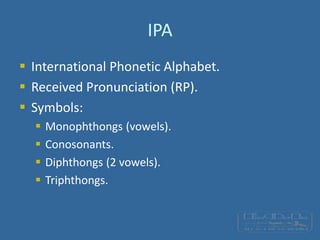 English pronunciation, intonation and stress | PPT
