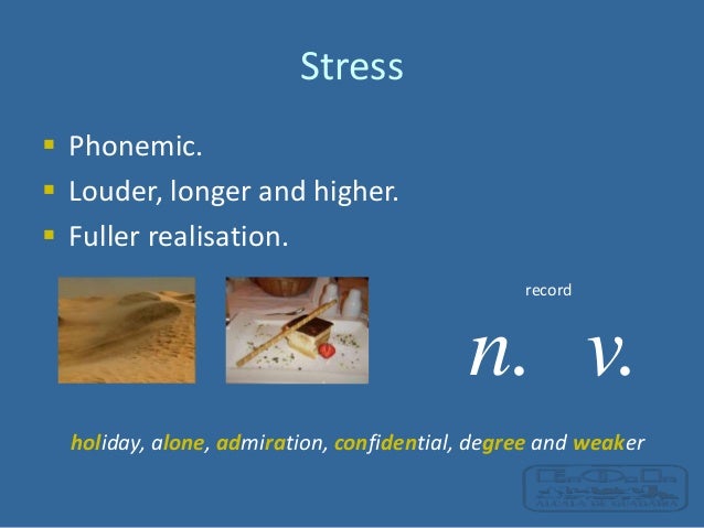 English pronunciation, intonation and stress