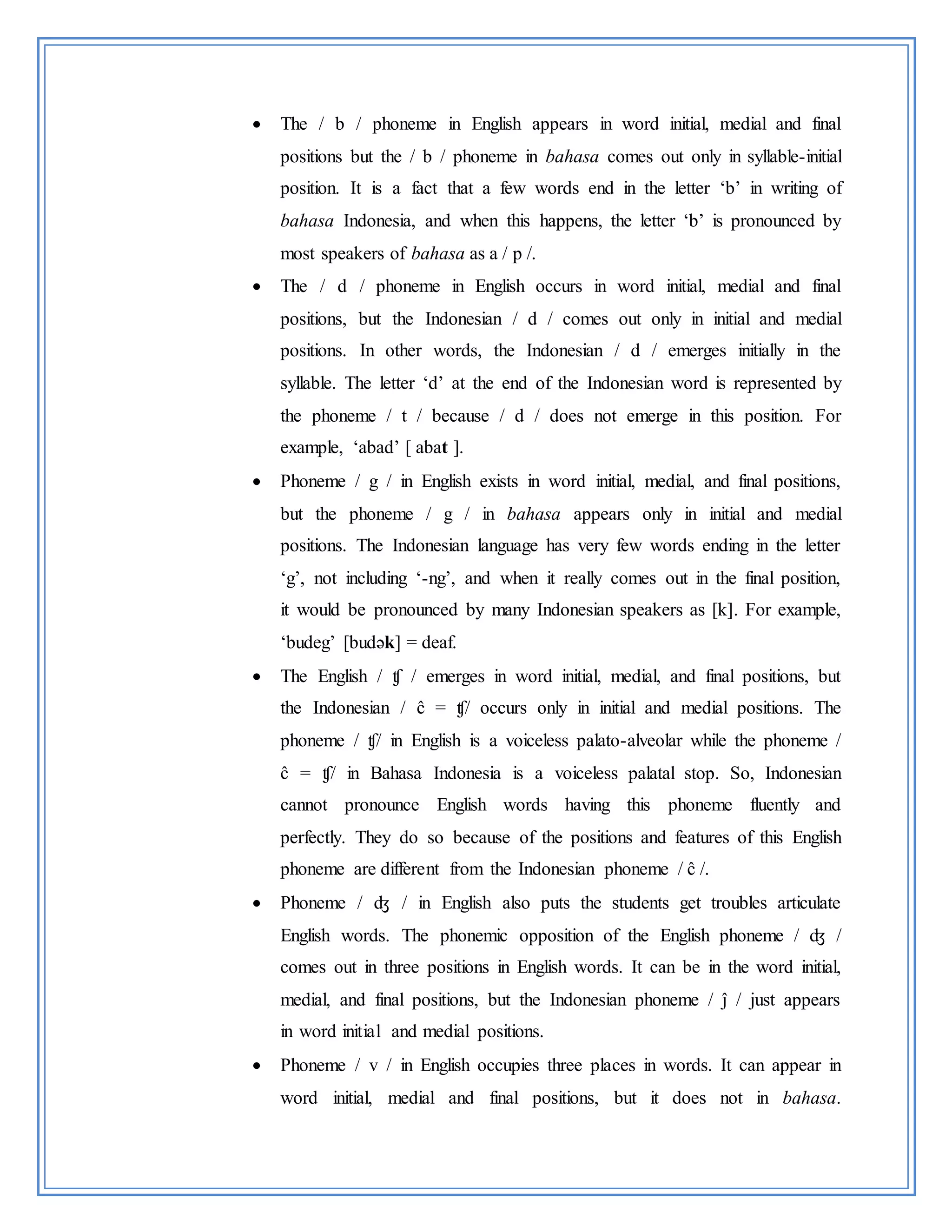 English pronunciation problems | DOCX