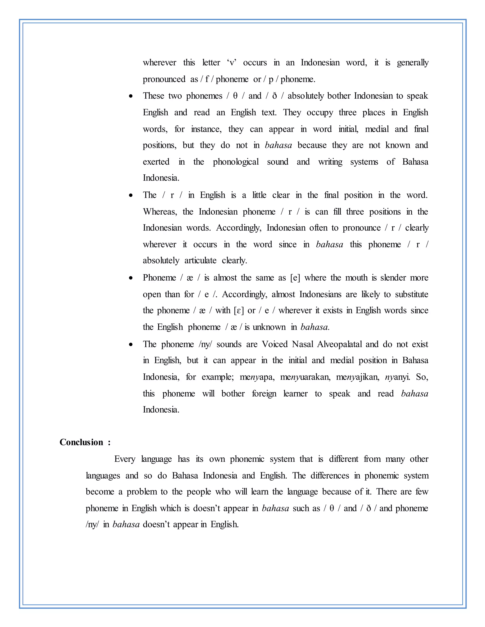 English pronunciation problems | DOCX