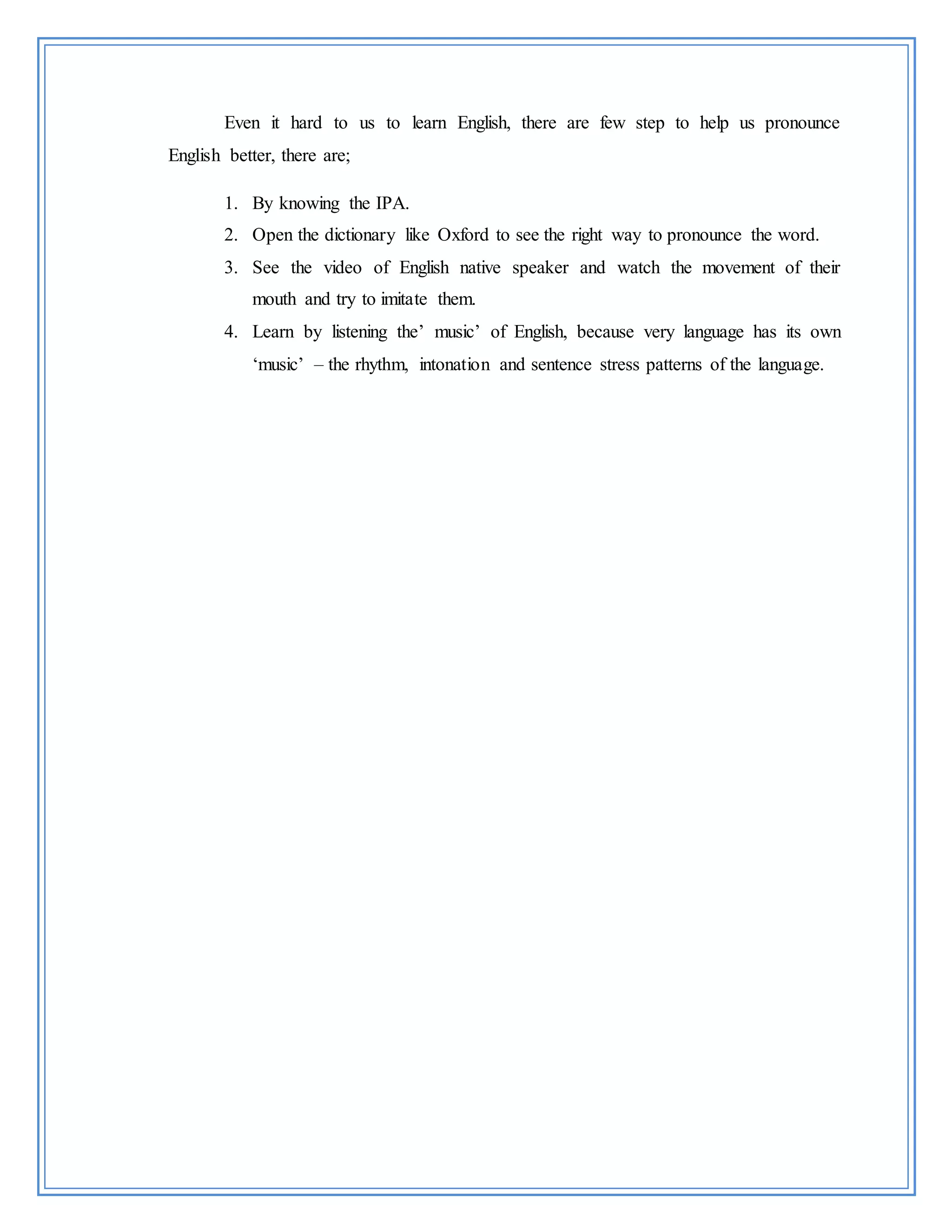 English pronunciation problems | DOCX