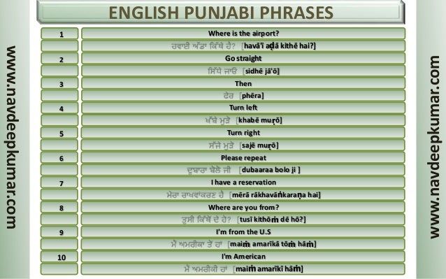 English Punjabi Phrases english-punjabi-phrases
