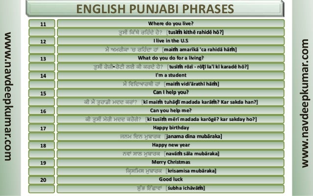 English Punjabi Phrases english-punjabi-phrases