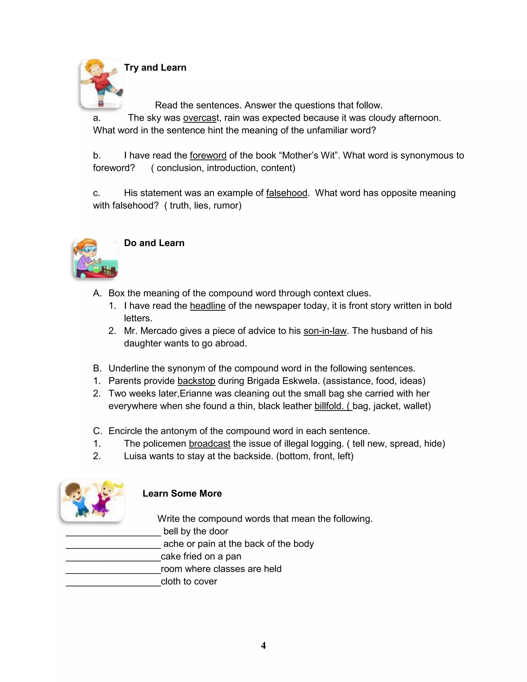 K TO 12 GRADE 5 LEARNER’S MATERIAL IN ENGLISH (Q1-Q4) | PDF