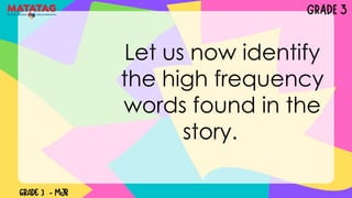 ENGLISH_Q1_W1 PowerPoint grade 3 quarter 1 week 1 | PPTX