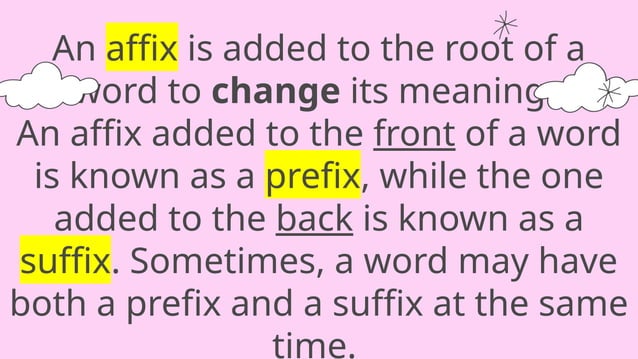 ENGLISH FIVE Q1 WEEK TWO AFFIXES- SUFFIX PREFIX.pptx