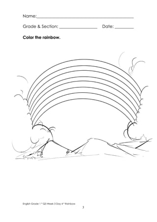 K TO 12 GRADE 1 LEARNING MATERIAL IN ENGLISH (Q3-Q4) | PDF