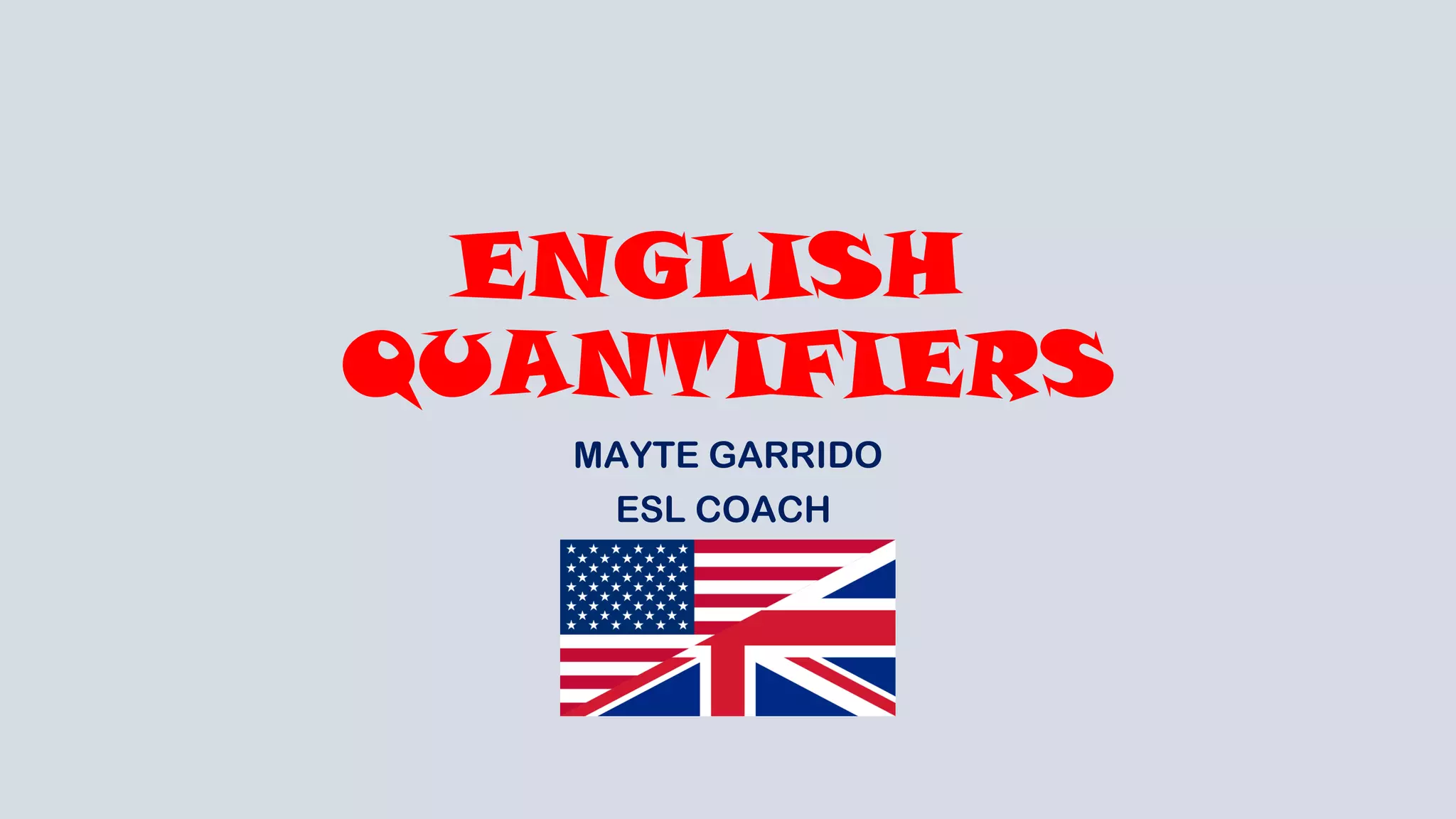 ENGLISH QUANTIFIERS | PPT