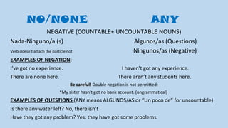 ENGLISH QUANTIFIERS | PPT