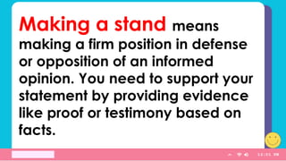 ENGLISH QUARTER 2 DLL MAKING A STAND OCT 13.pptx