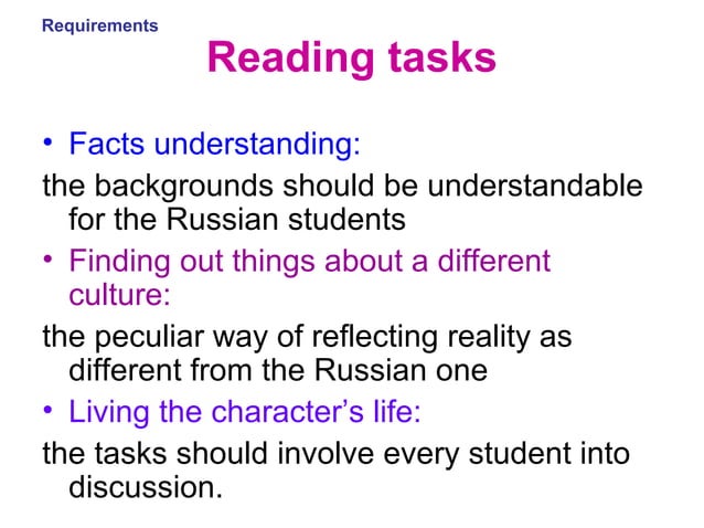 English reading class | PPT