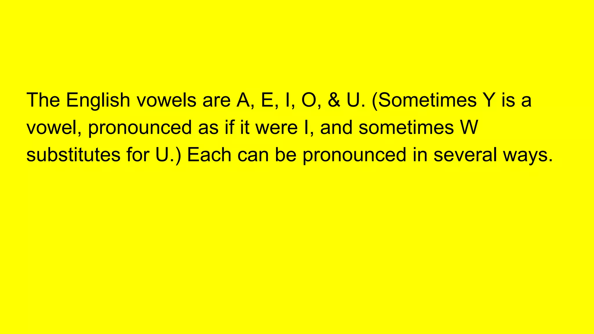 English reading rules | PPTX