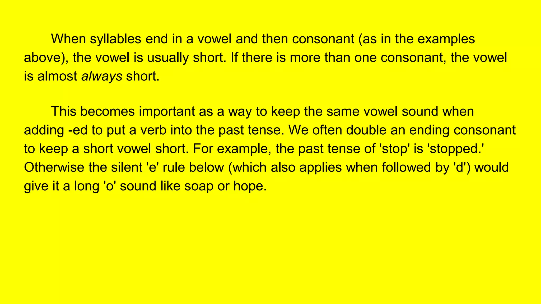 English reading rules | PPTX
