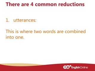 English reductions | PPTX