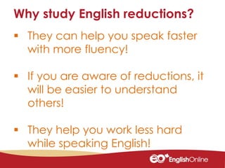 English reductions | PPT