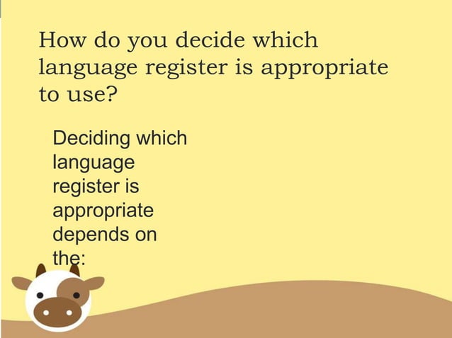 Types of Language Registers | PPTX | Resume Writing and Advice | Job Search