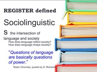 Types of Language Registers | PPTX