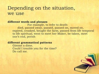 Types of Language Registers | PPTX