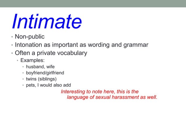 Types of Language Registers | PPT