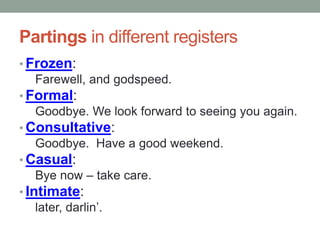 Types of Language Registers
