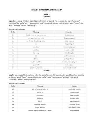 English reinforcement package | DOCX