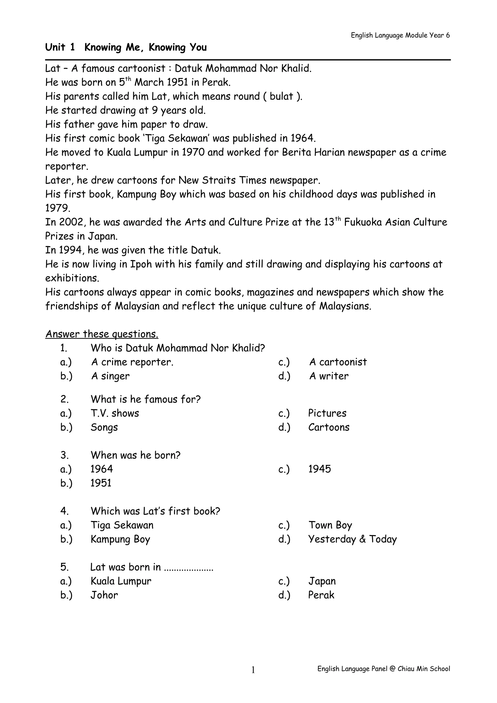 English remedial module | DOC