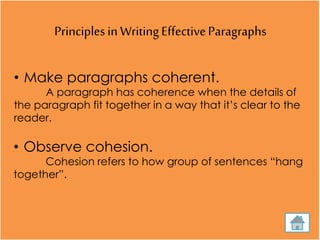 Steps in Writing a Paragraph | PPTX