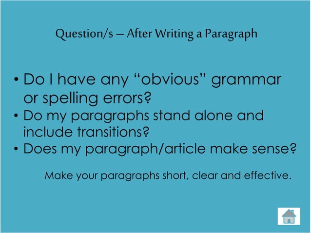 Steps in Writing a Paragraph | PPTX