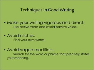 Steps in Writing a Paragraph | PPTX