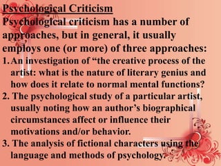 Critical Approach to Literature | PPTX