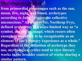 Critical Approach to Literature | PPTX