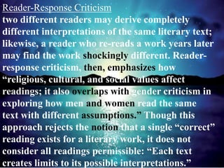 Critical Approach to Literature | PPTX